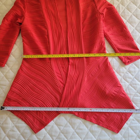 Frank Lyman Design | Jackets & Coats | Frank Lyman Red Jacket With Wavy ...